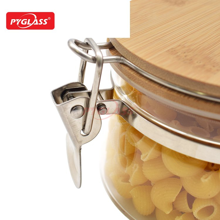 Glass Storage Jars with Airtight Locking Clamp Lids - Buy Glass food ...