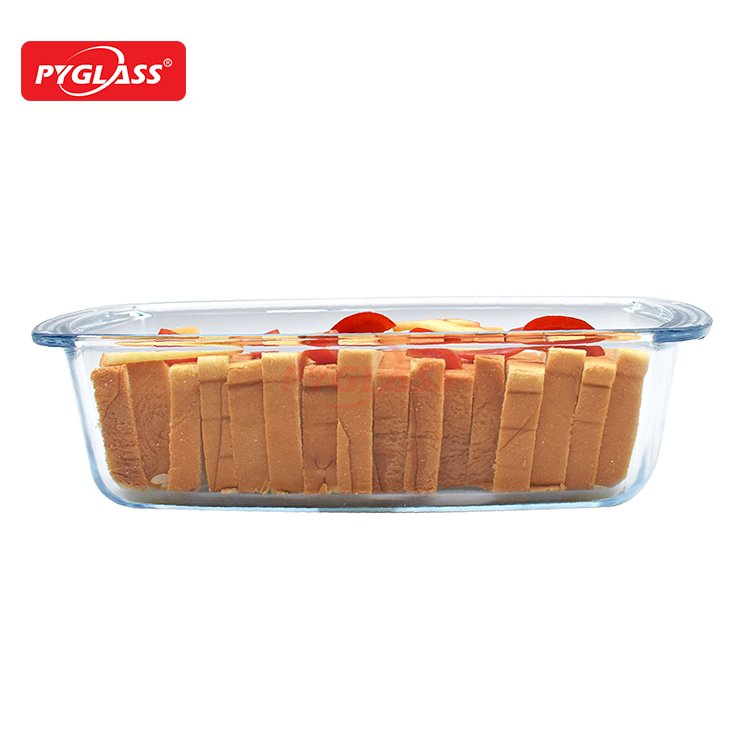 Glass Loaf Pan - Buy Glass Baking Dish, Glass baking dish with PE lid ...